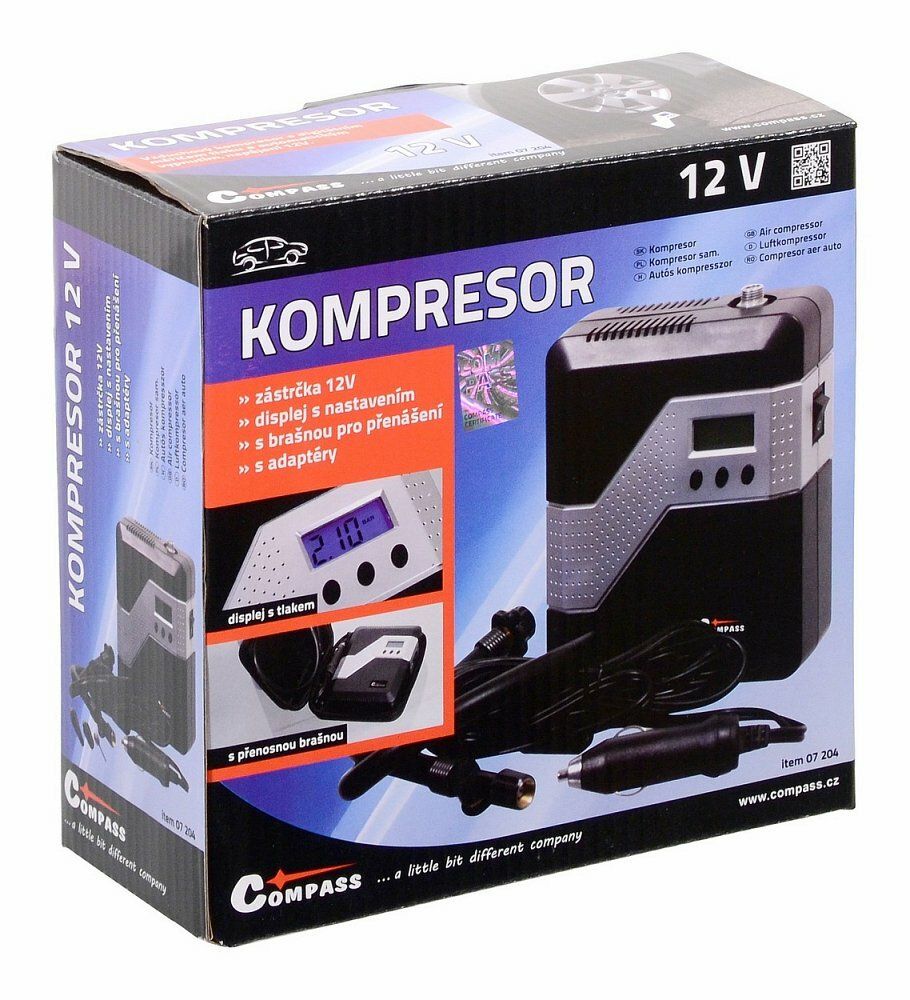 Kompresor 12V BRICK digitální COMPASS - TorriaCars